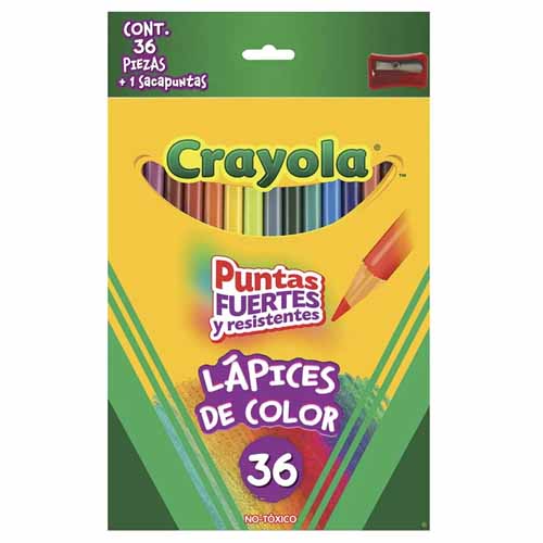COLORES CRAYOLA LARGOS C/36PZ - La Hidalgo