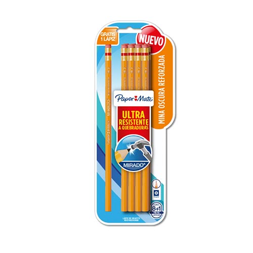 LAPIZ MIRADO HEXAGONAL BLISTER NO.2 C/8PZ – – La Hidalgo