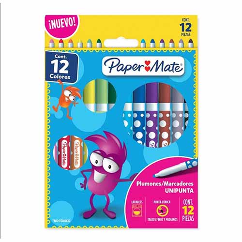 PLUMONES PAPER MATE UNIPUNTA C/12PZ – La Hidalgo
